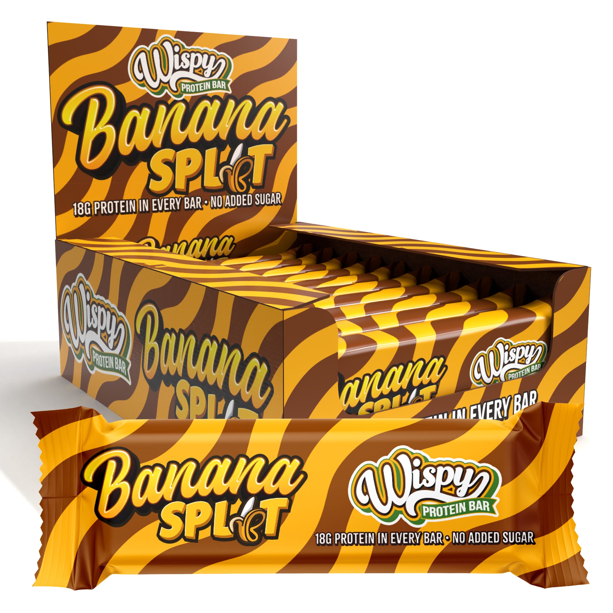 Köp Wispy Protein Bar - Banana Split hos Muscle House » skarpa priser