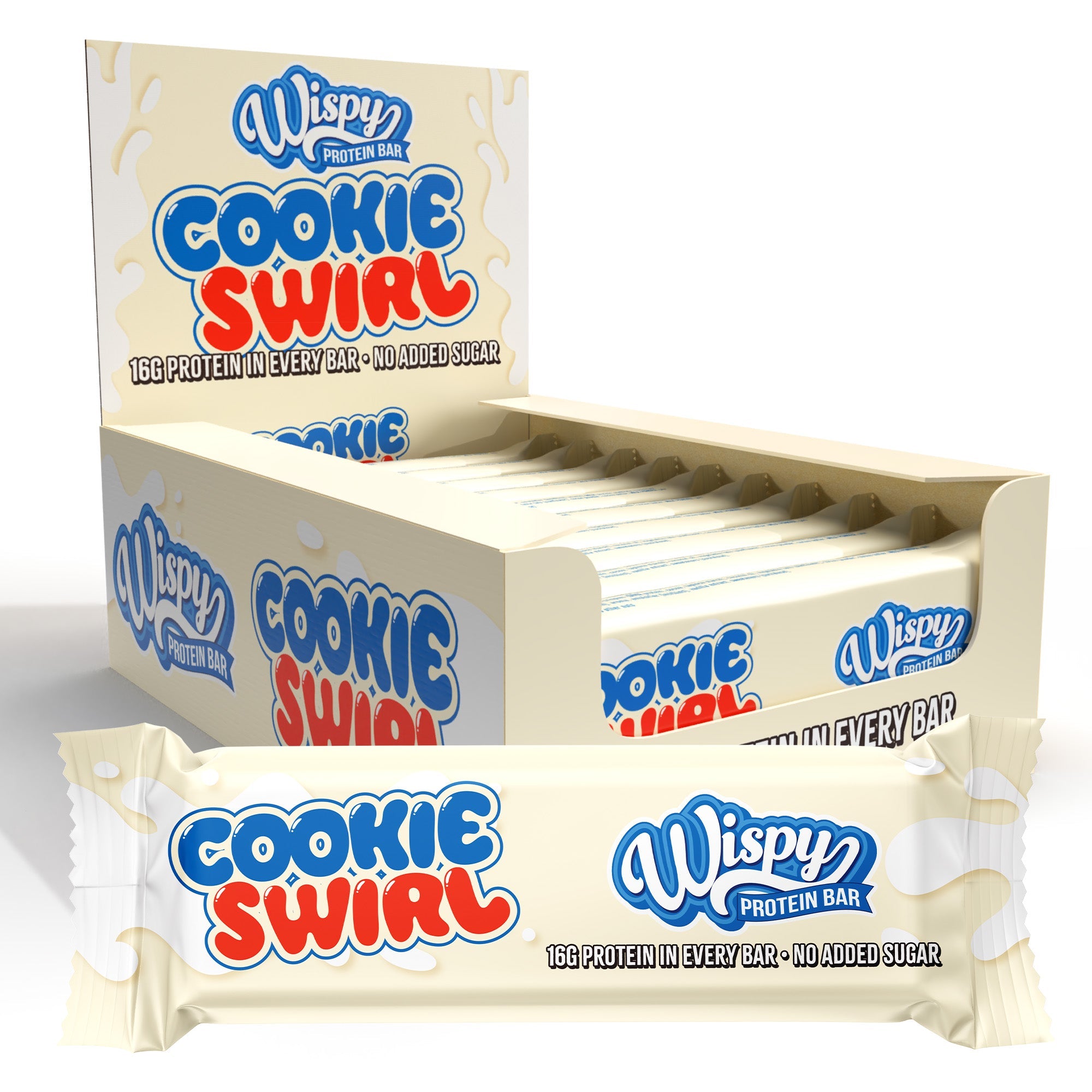 Köp Wispy Protein Bar - Cookie Swirl hos Muscle House » skarpa priser