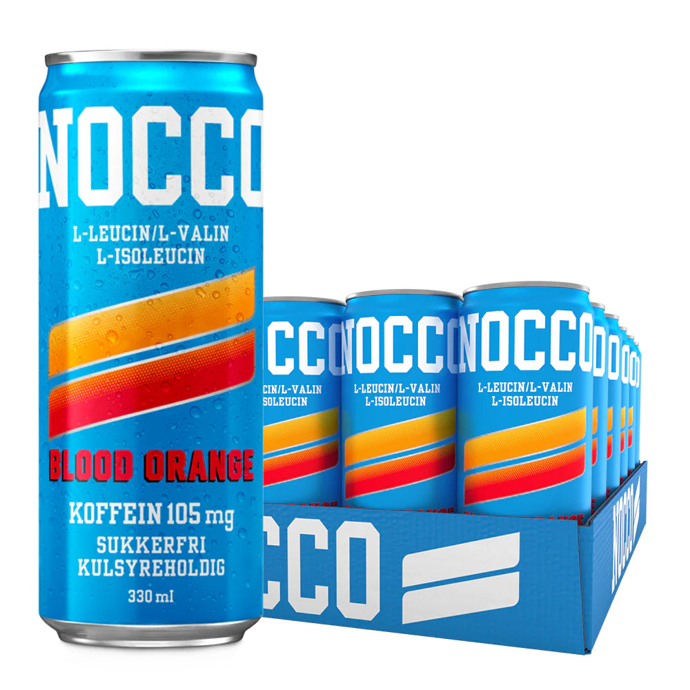NOCCO - Blood Orange (24x 330ml) - OBS! BEST BEFORE 28/9-25