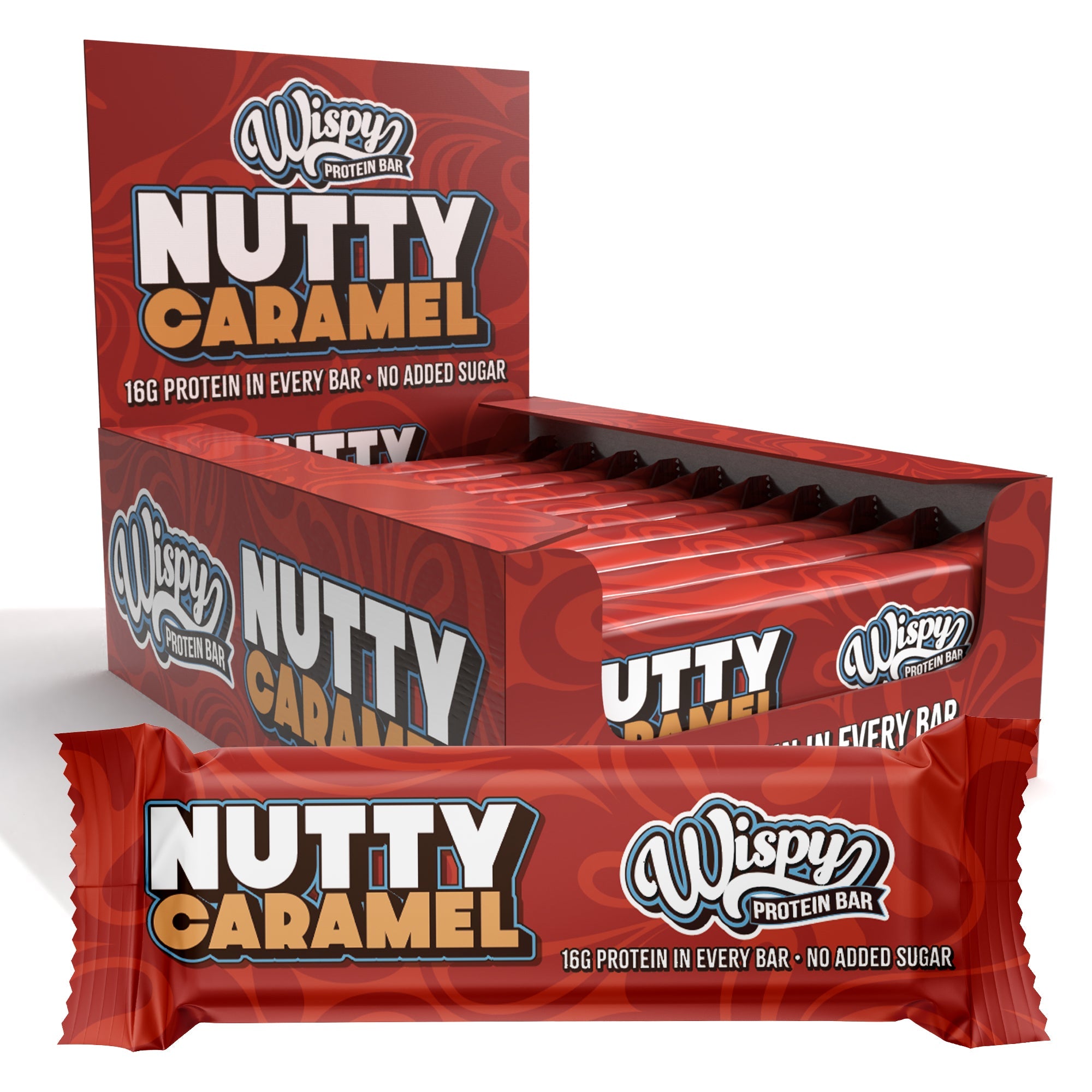 Köp Wispy Protein Bar - Nutty Caramel hos Muscle House » skarpa priser